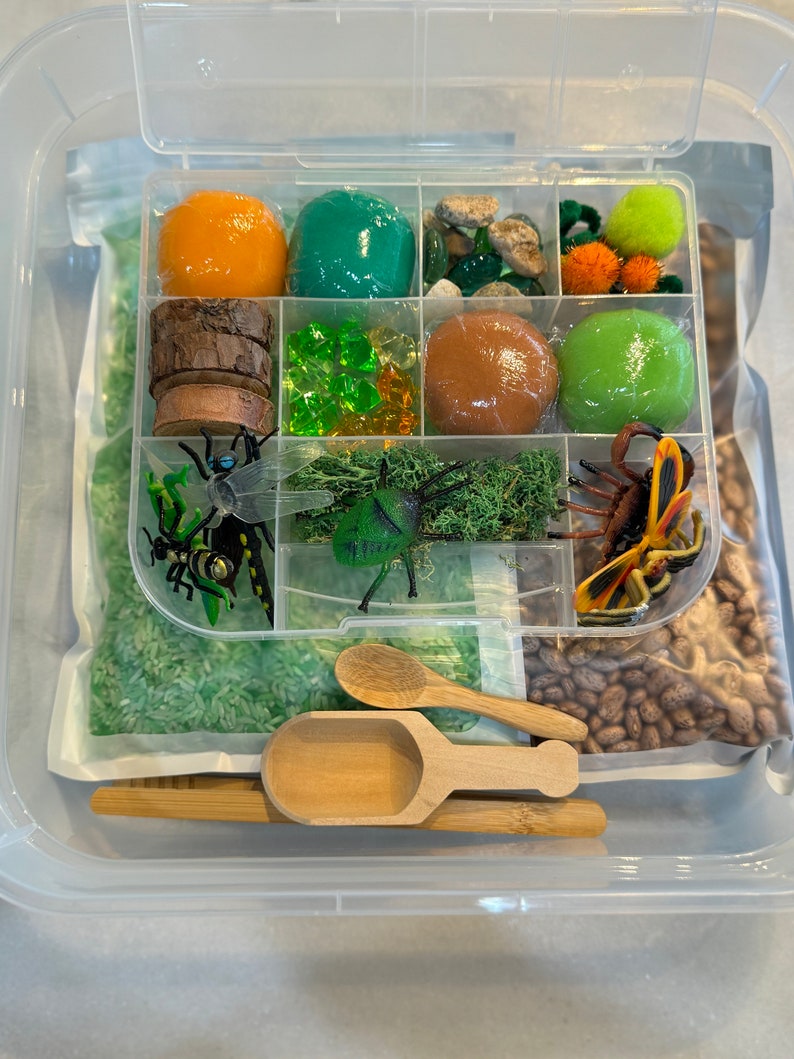 Insect Playdough Sensory Bin Bundle, Sensory Kit, Insect Kit, Playdough ...