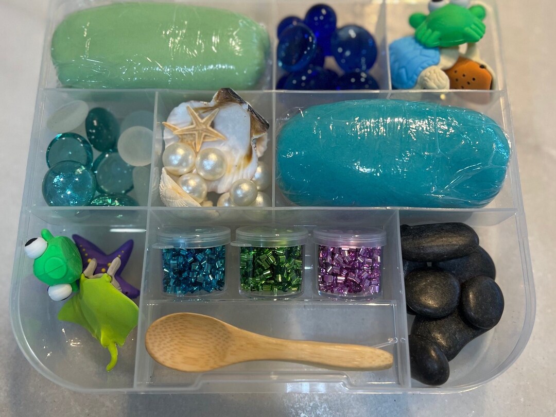 Ocean Playdough Kit, Playdough Kit, Sensory Kit, Sensory Play, Kids ...