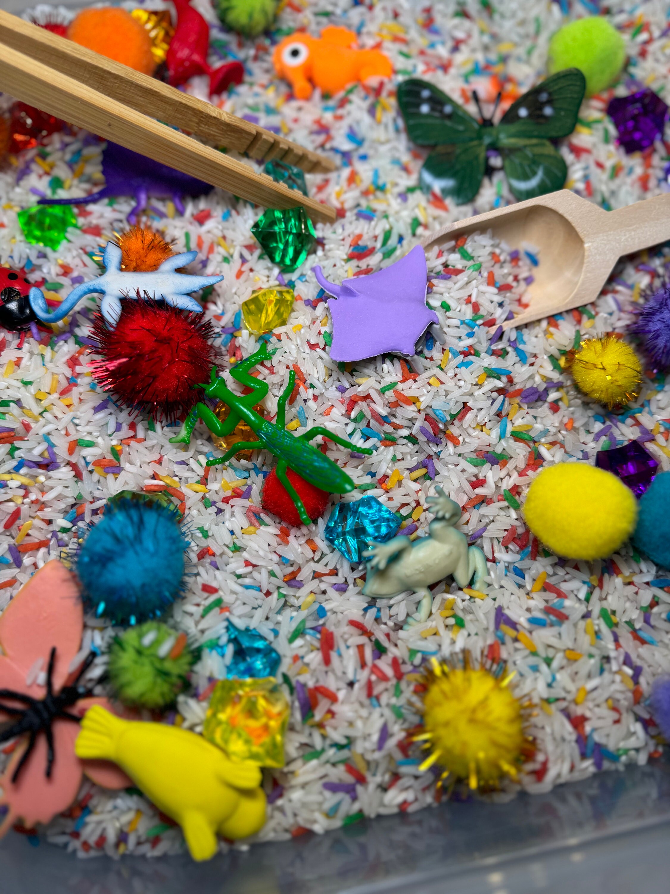 Rainbow Sensory Bin Color Sorting Sensory Kit Sensory Play - Etsy