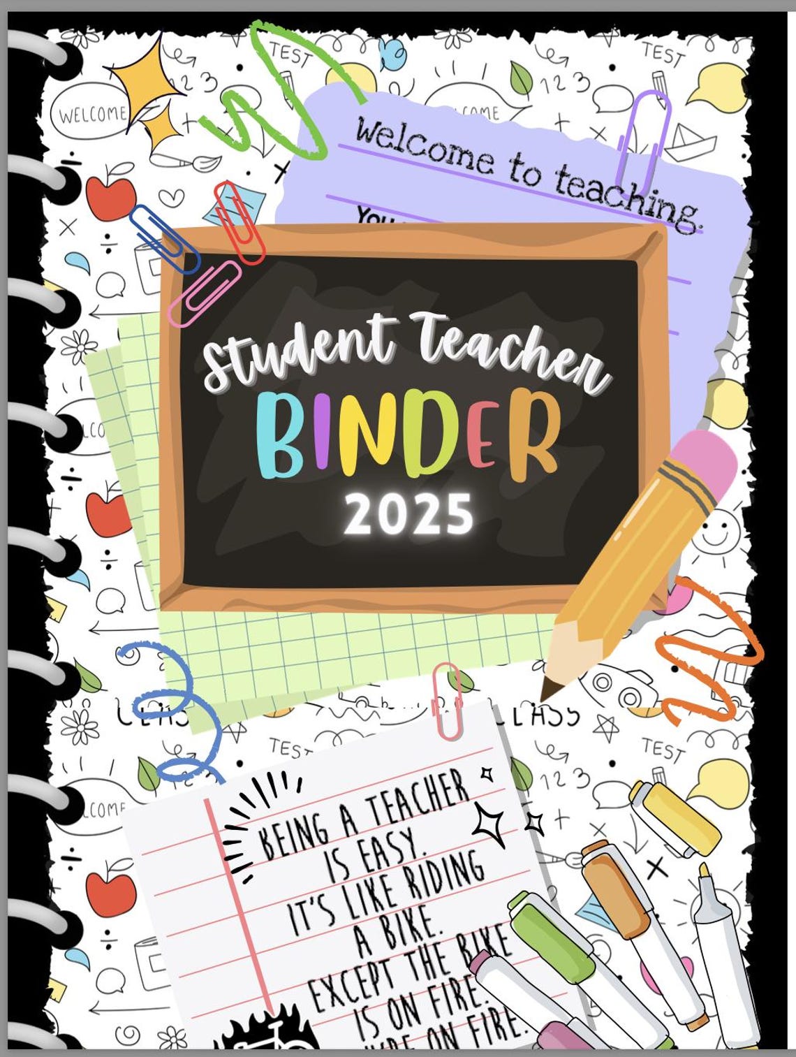 Student Teacher Binder/handbook Template - Etsy