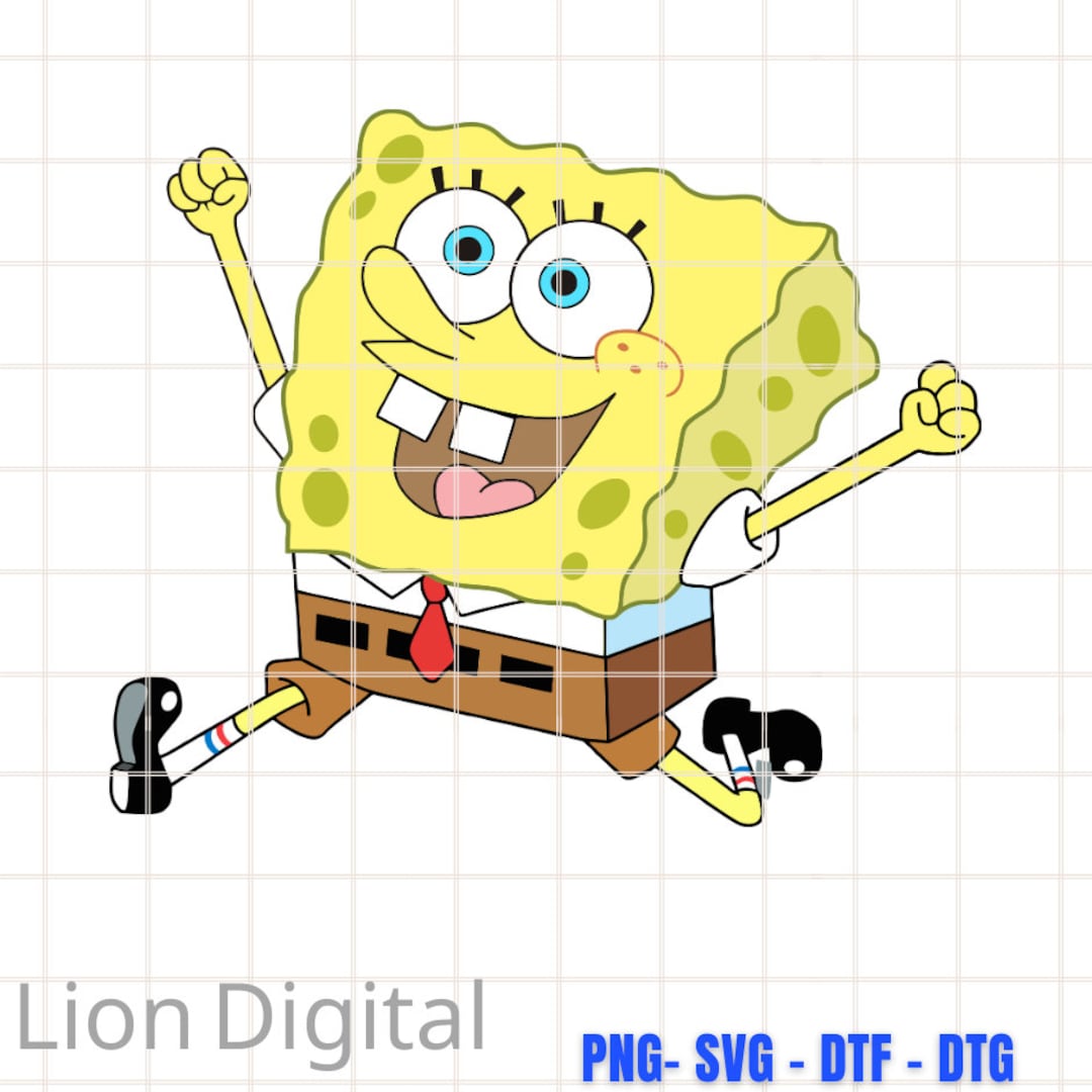 Sponge Bob Svg, Sponge B Svg, Svg Cut File for Cricut, Eps Dxf Png ...