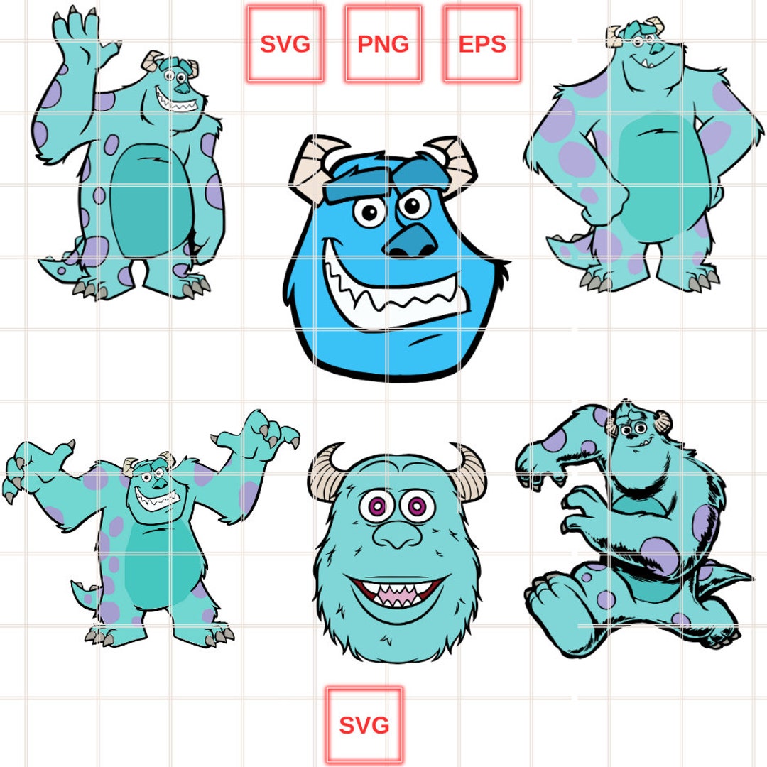 Monsters Svg, Characters SVG, Monsters for Cricut, Monsters Head Svg ...
