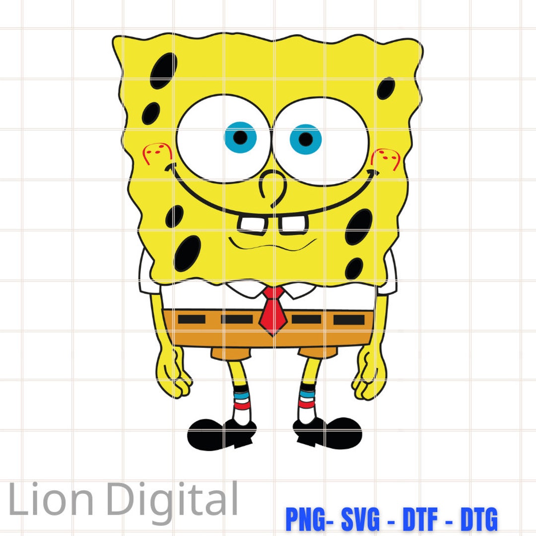 Sponge Bob Svg, Sponge B Svg, Svg Cut File for Cricut, Eps Dxf Png ...