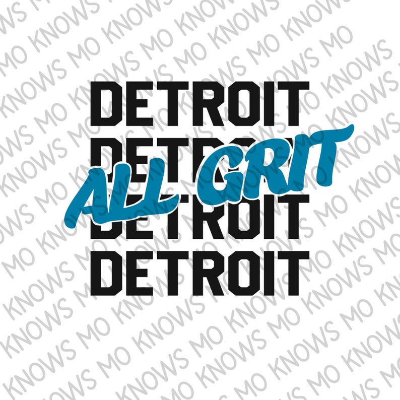 All Grit SVG Bundle, Detroit Lions SVG, Detroit Football SVG, Digital ...