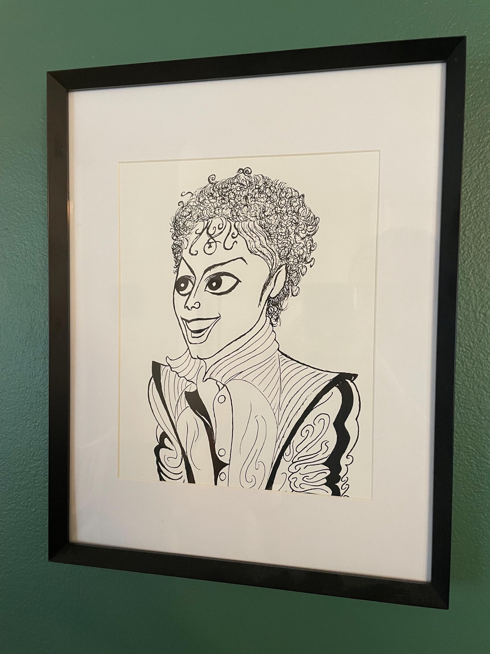 Michael Jackson, Thriller; Hand Drawn Caricature, Ink, Print - Etsy
