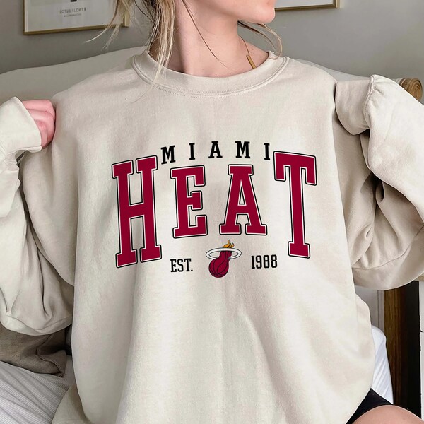 Vintage Miami Heat Sweatshirt - Etsy
