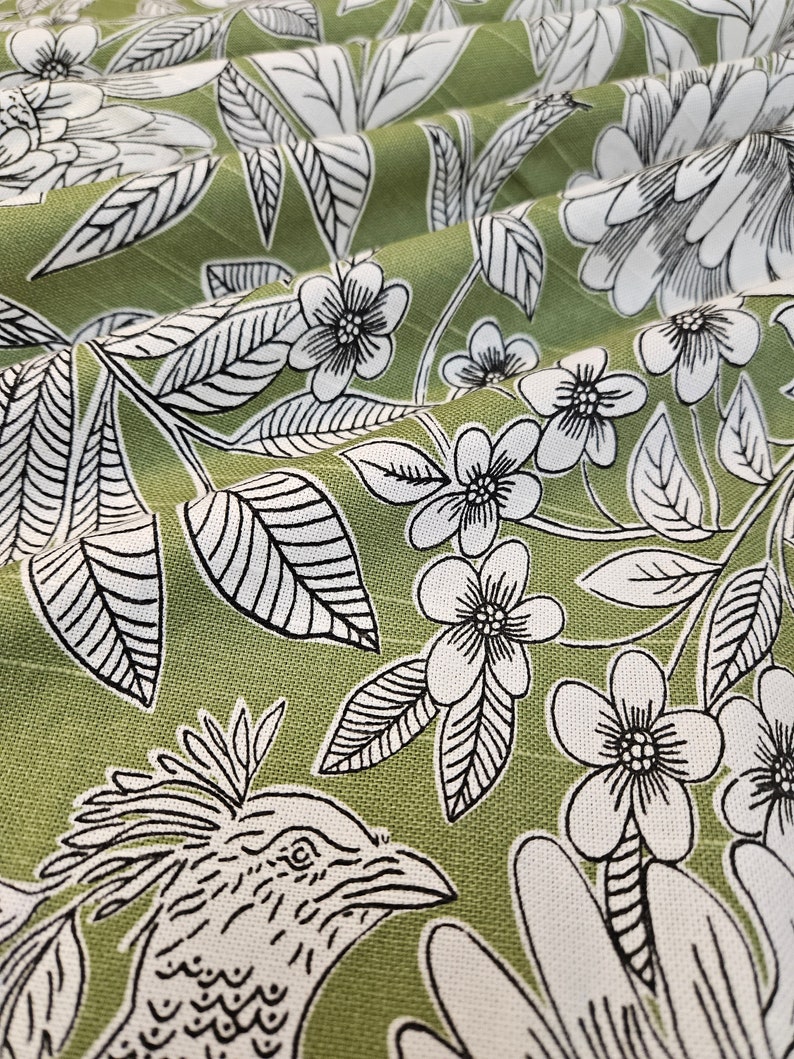 Ballard Designs Fabric Sample Pheasant Fern 100%cotton 3535 - Etsy