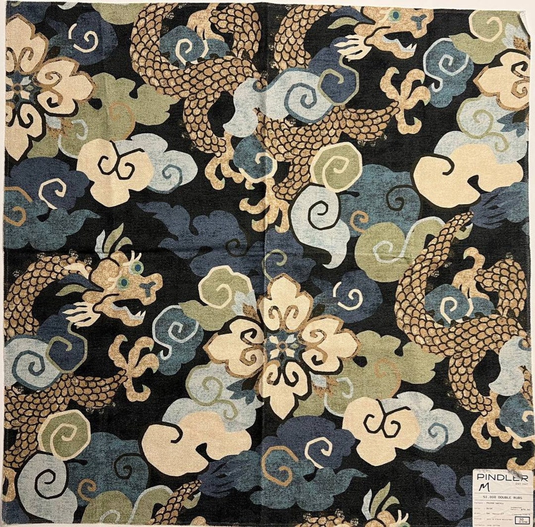 Pindler Fabric Sample Haiku Exclusive Dragon Print - Etsy