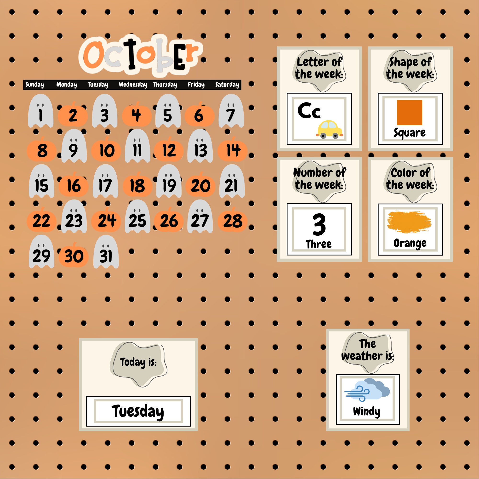 Seasonal Calendar Bulletin Board BUNDLE - Etsy