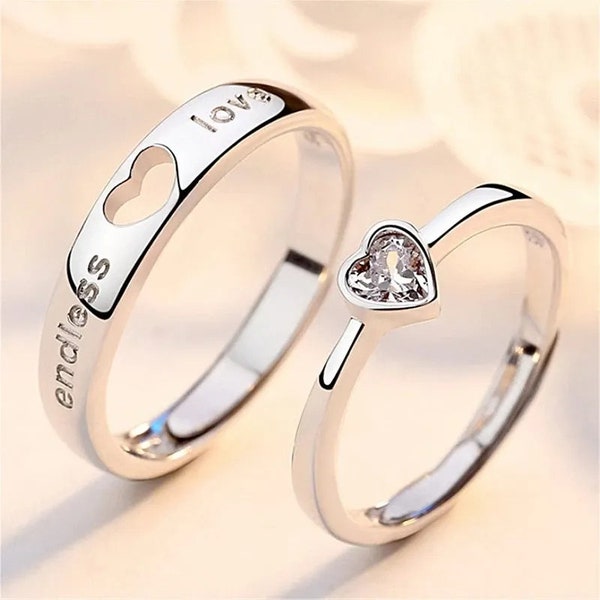 Forever Love Couple Rings - Etsy