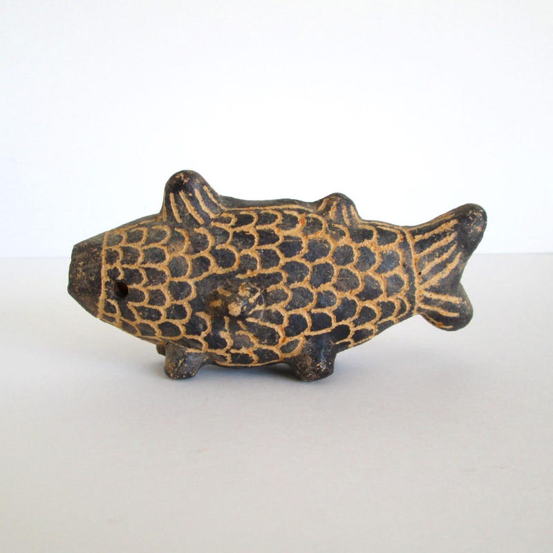Clay Fish Sculpture - Etsy