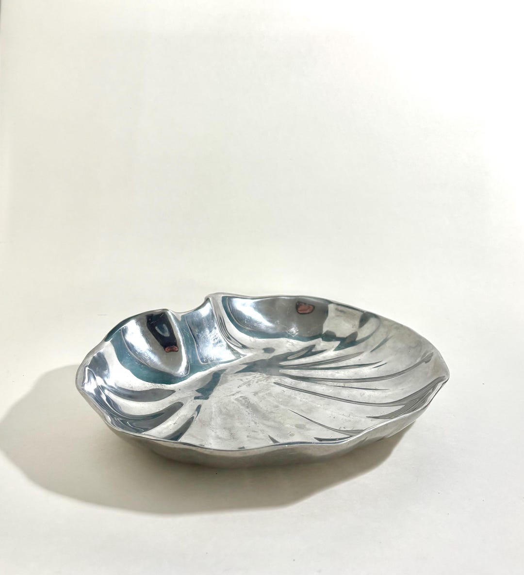 Mid-century Modern Pewter Clam Shell Bowl | 1960s Wilton Armetale ...
