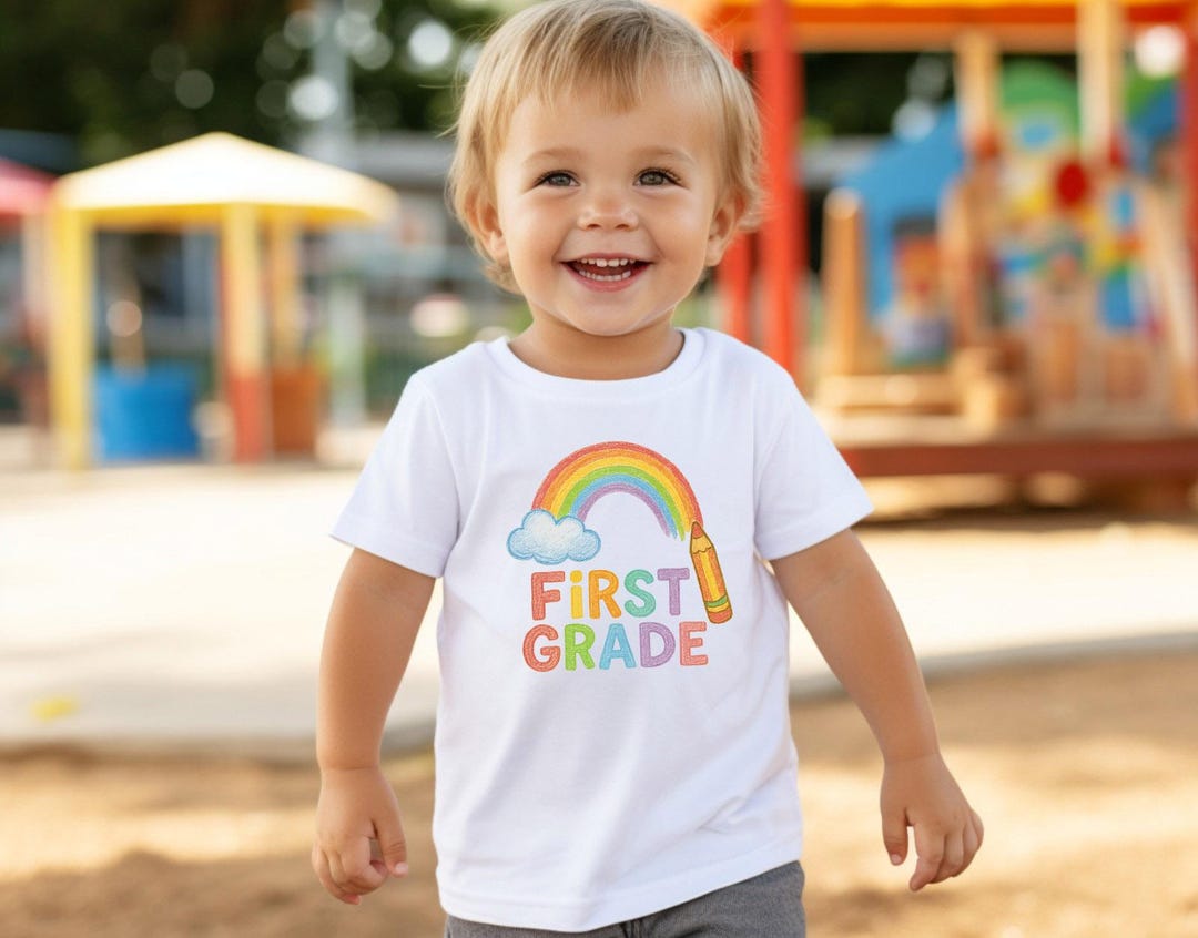 First Grade Rainbow Shirt, First Day of School Shirt, Back to School ...