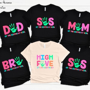 High Five Shirt, Fifth Birthday Tee, 5th Birthday Girl Shirt , High ...