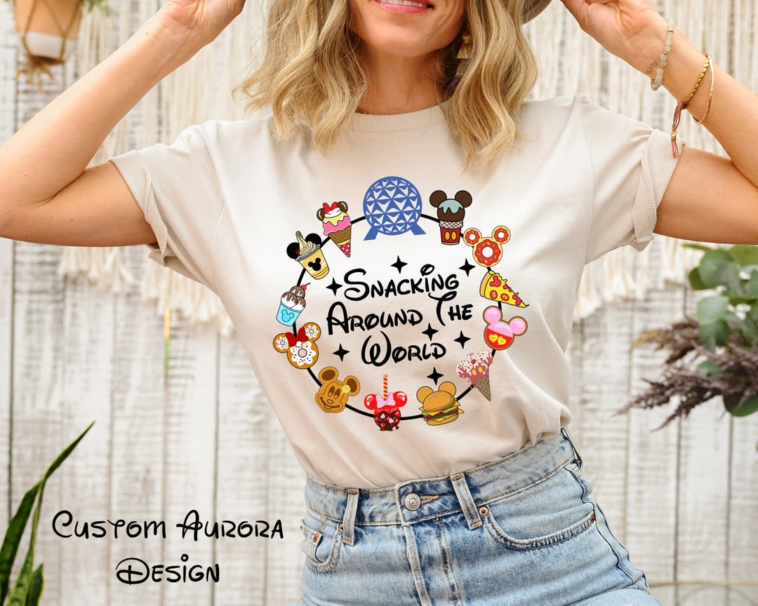 Snacking Around the World Shirt, Disney Snacks Tee, Disney Matching ...