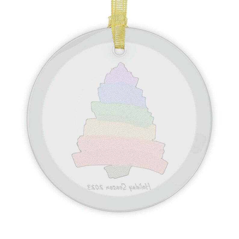 Pride Rainbow LGBTQ Christmas Holiday Tree Glass Ornaments - Etsy