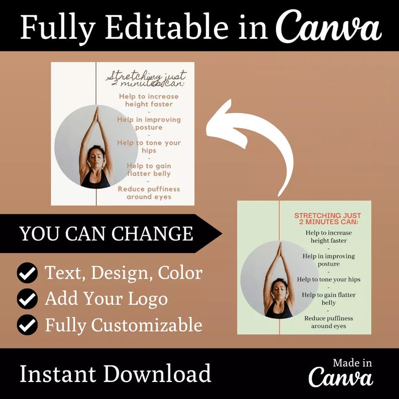 Therapy Templates, Instagram Templates, Physiotherapy Canva Editable ...
