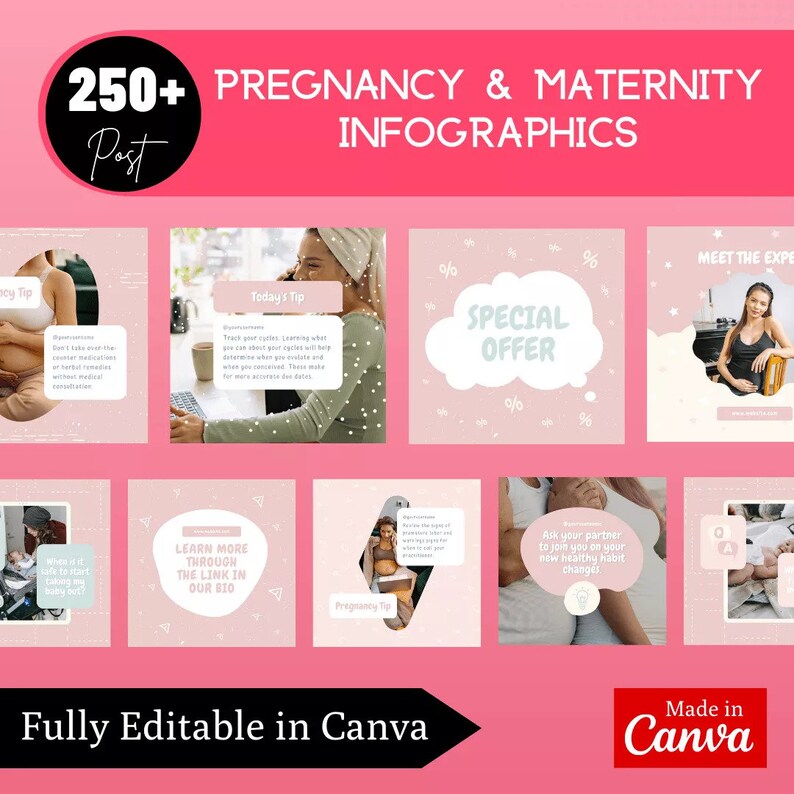Birth Plan Template, Instagram Templates, Pregnancy and Maternity ...