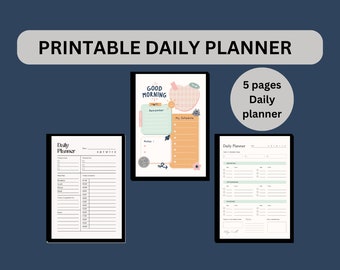 Daily Checklist Planner Printable, 31 Day to Do List, Monthly Organizer ...