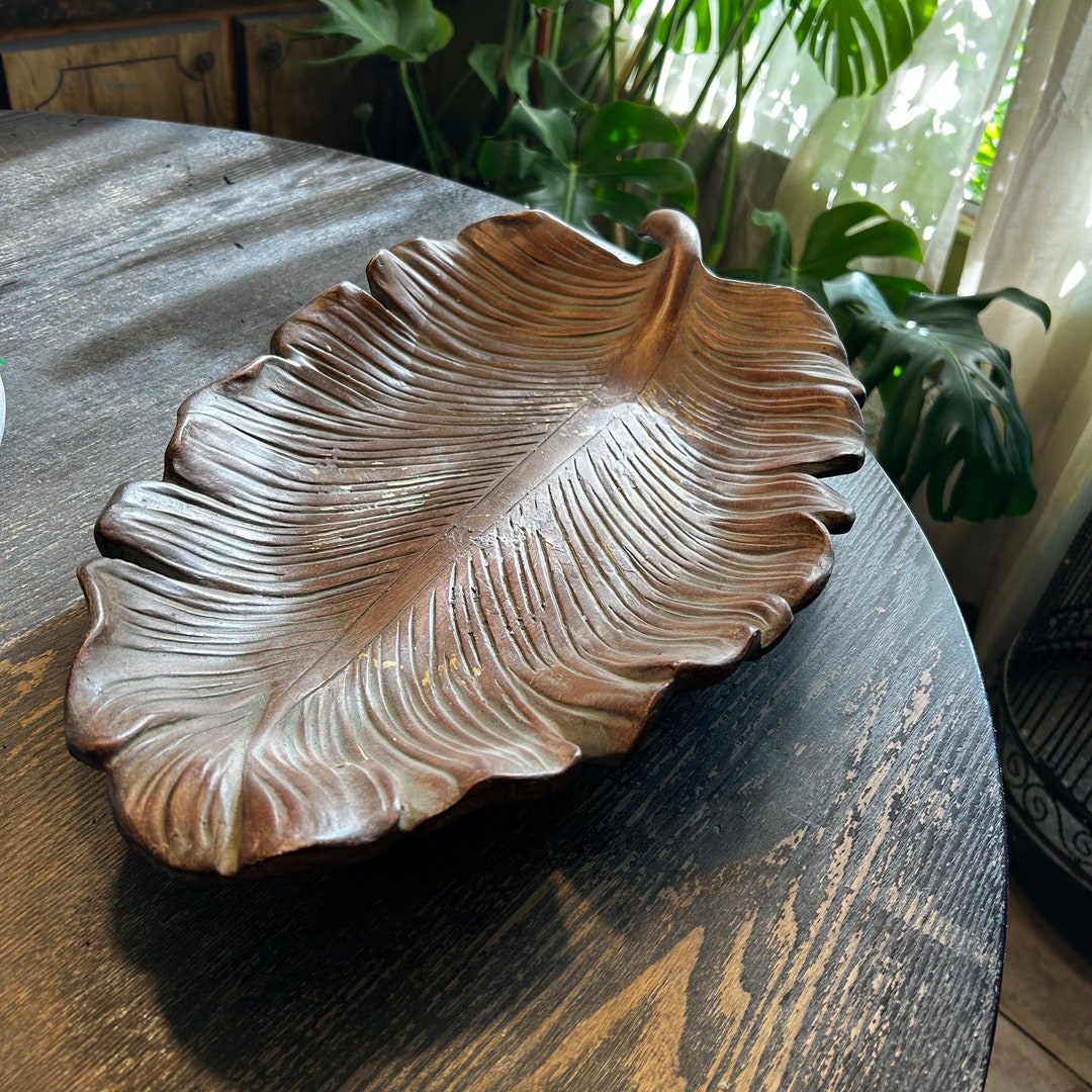 Ceramic Leaf Tray - Etsy