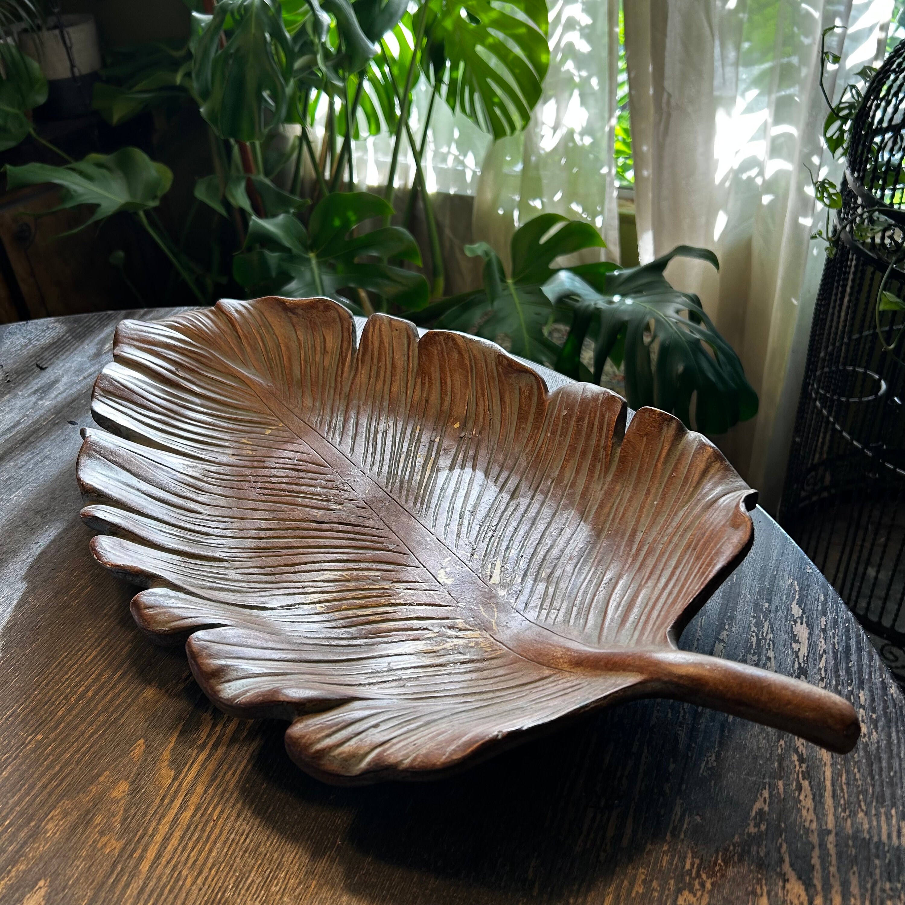 Ceramic Leaf Tray - Etsy