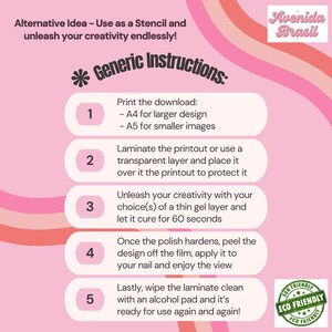 Curves & Chaos Nail Art Template | Nail Trace Practice Sheet ...