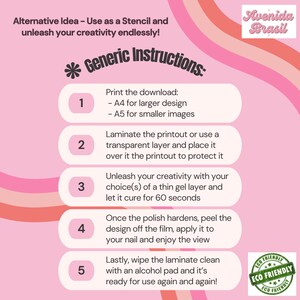 Aloha Summer Nail Decal Template | Nail Art Practice Sheet | Nail Art ...