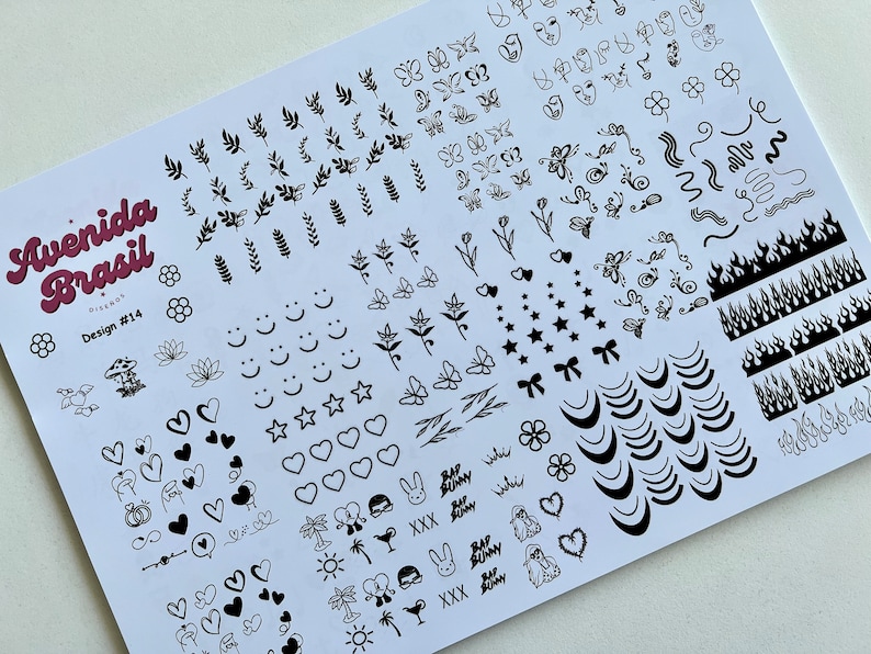 Whimsical Wonders Printable Nail Designs Nail Stamp Plate Nail Art ...