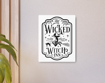 The Wicked Witch Inn 12 X 6 Inch Handmade Witch Sign the - Etsy