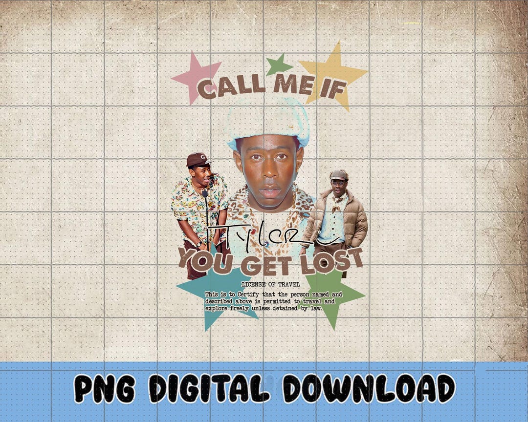 Vintage Tyler the Creator Png, Tyler the Creator Rap Singer Digital ...