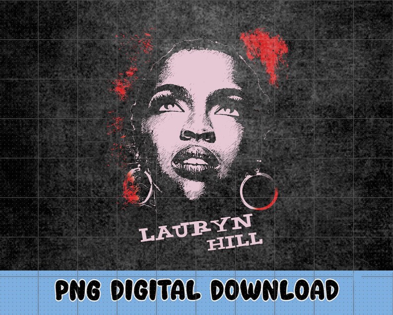 Lauryn Hill Png, Vintage Lauryn Hill Png, Rock Pop Music Png, Gift for ...
