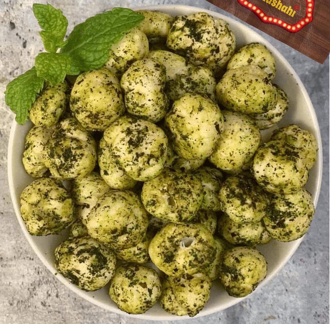 Mint-flavored Fox Nuts (makhana) – Olive Oil Roasted | Healthy Crunchy ...