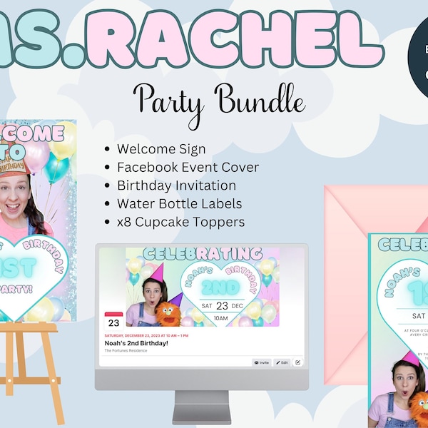 Ms Rachel Birthday Theme - Etsy