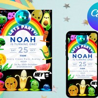 Super Simple Songs Birthday Invitation, Editable Template, Super Simple ...