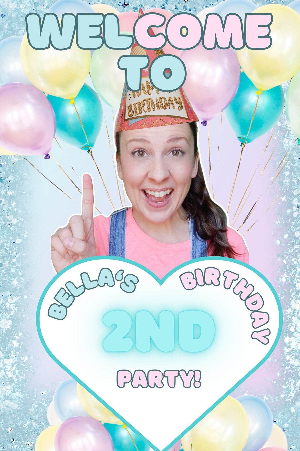 Ms Rachel Welcome Sign, A1 Size, Ms Rachel Birthday Party, Ms Rachel ...