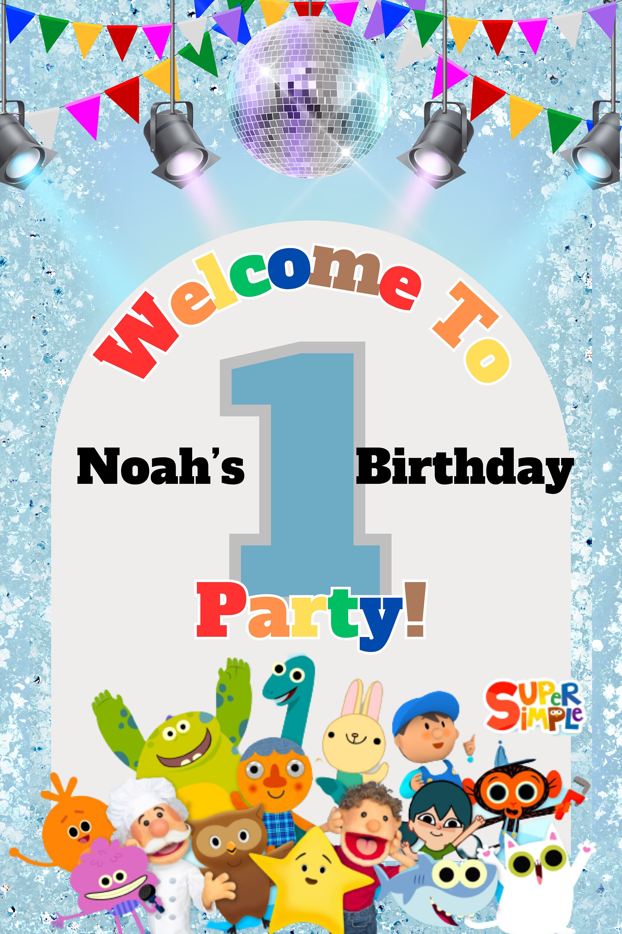 Super Simple Songs Welcome Sign, A1 Size Super Simple Welcome Poster ...