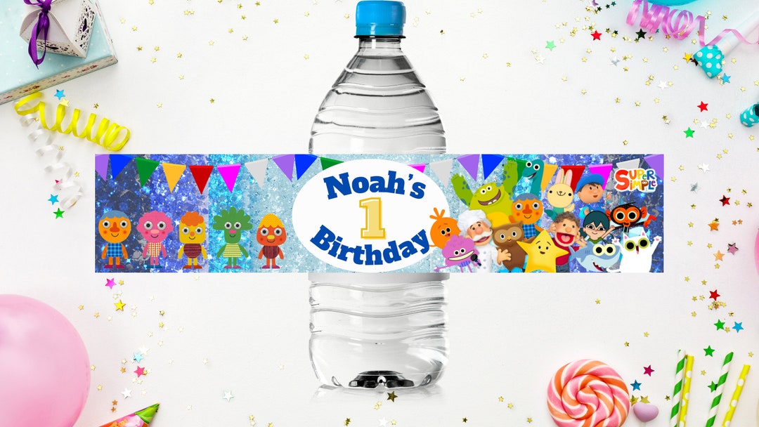 Super Simple Sensory Water Bottle Labels, Super Simple Party, Water ...
