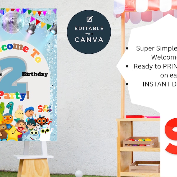 Super Simple Songs Birthday Sign - Etsy