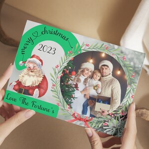 Christmas Postcard, Family Photo Christmas Card, Personalized Christmas ...