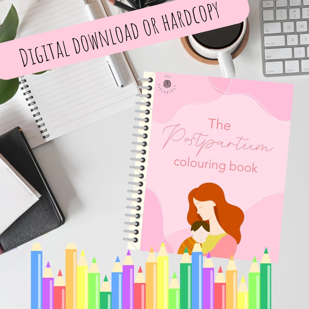 Postpartum Colouring Book - Etsy