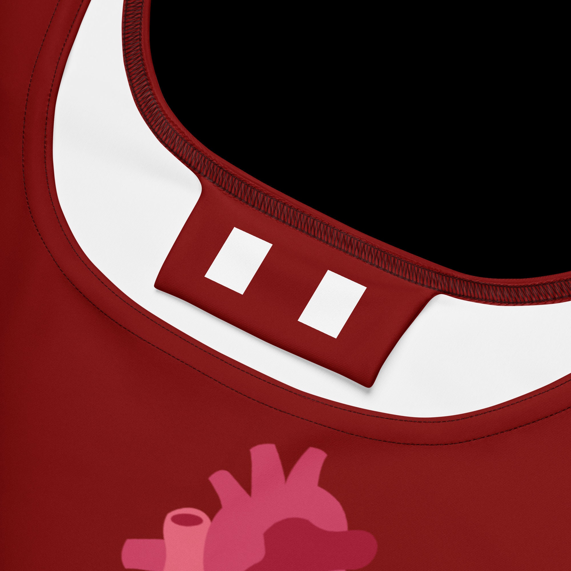 Elegant Skater Dress. Spice Red Color With an Original Heart Design - Etsy