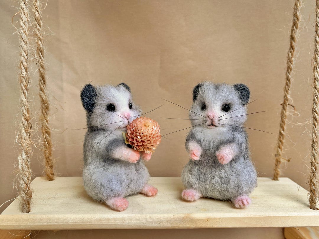 Finished Felt Wool Mice|3d Pet Portraits|mother's Day Gifts|stuffed ...