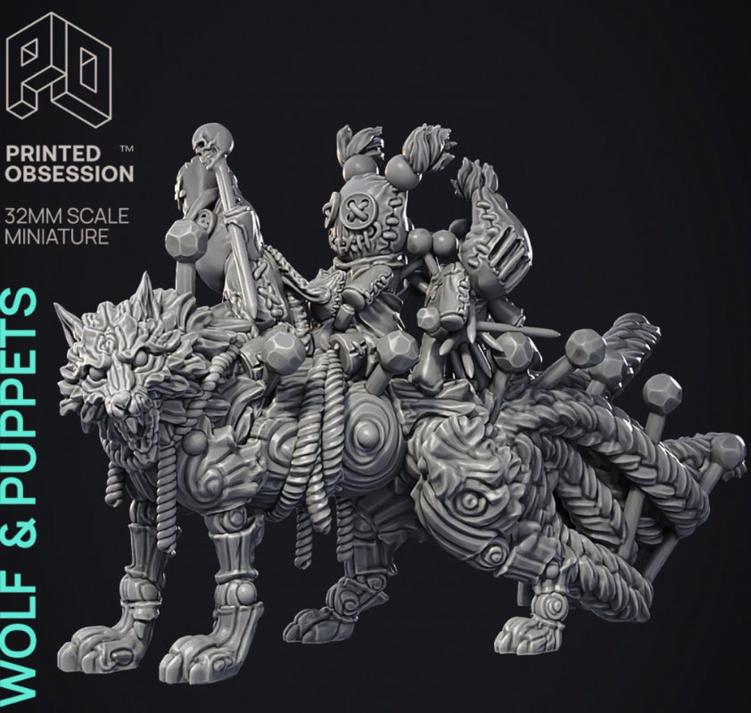 Wolf and Puppets Dnd Printed Obsession - Etsy