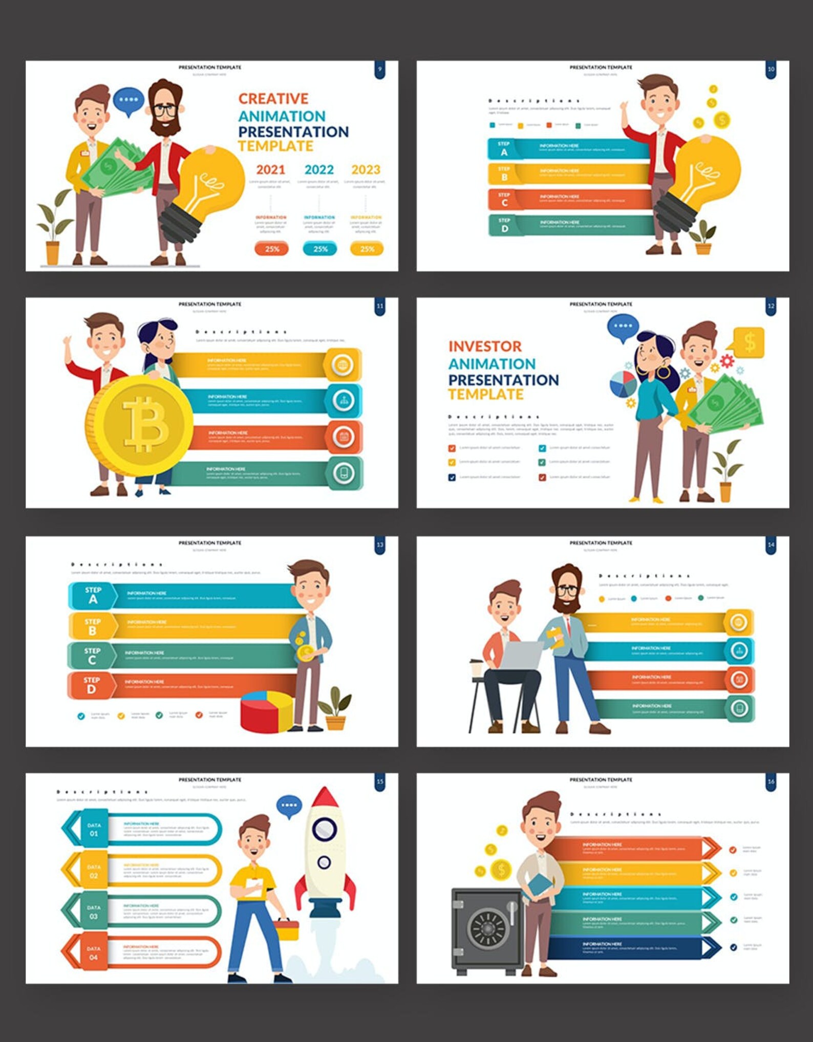 Business Animation Google Slides Presentation Template || Google Slides ...