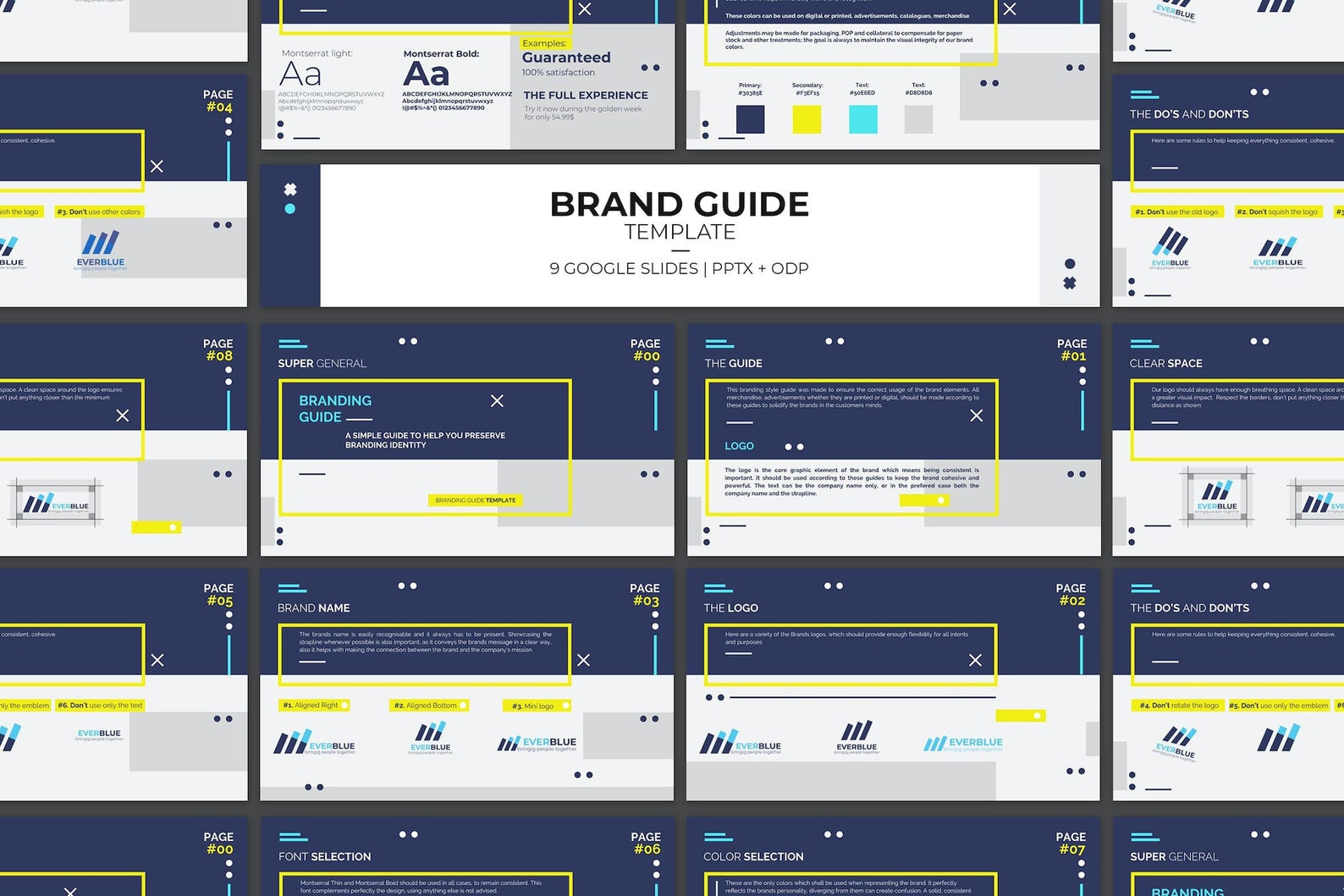 Brand Guidelines Google Slides Presentation Template || Google Slides ...