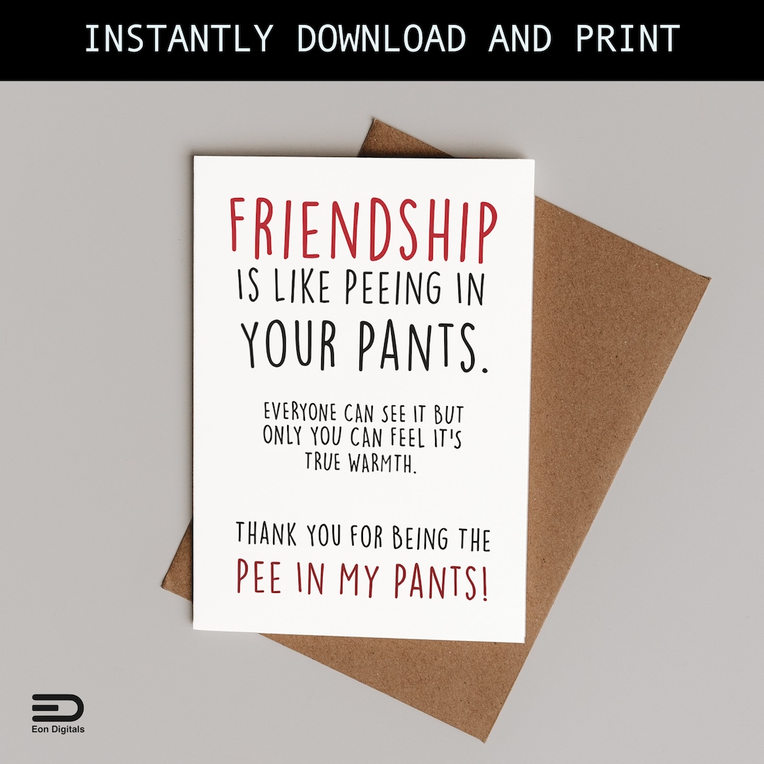 Funny Friendship Card Funny Birthday Cards, Digital Card, for Her, for ...