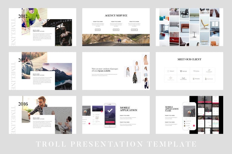 Troll Minimal Keynote Presentation Template || Keynote, Presentation ...