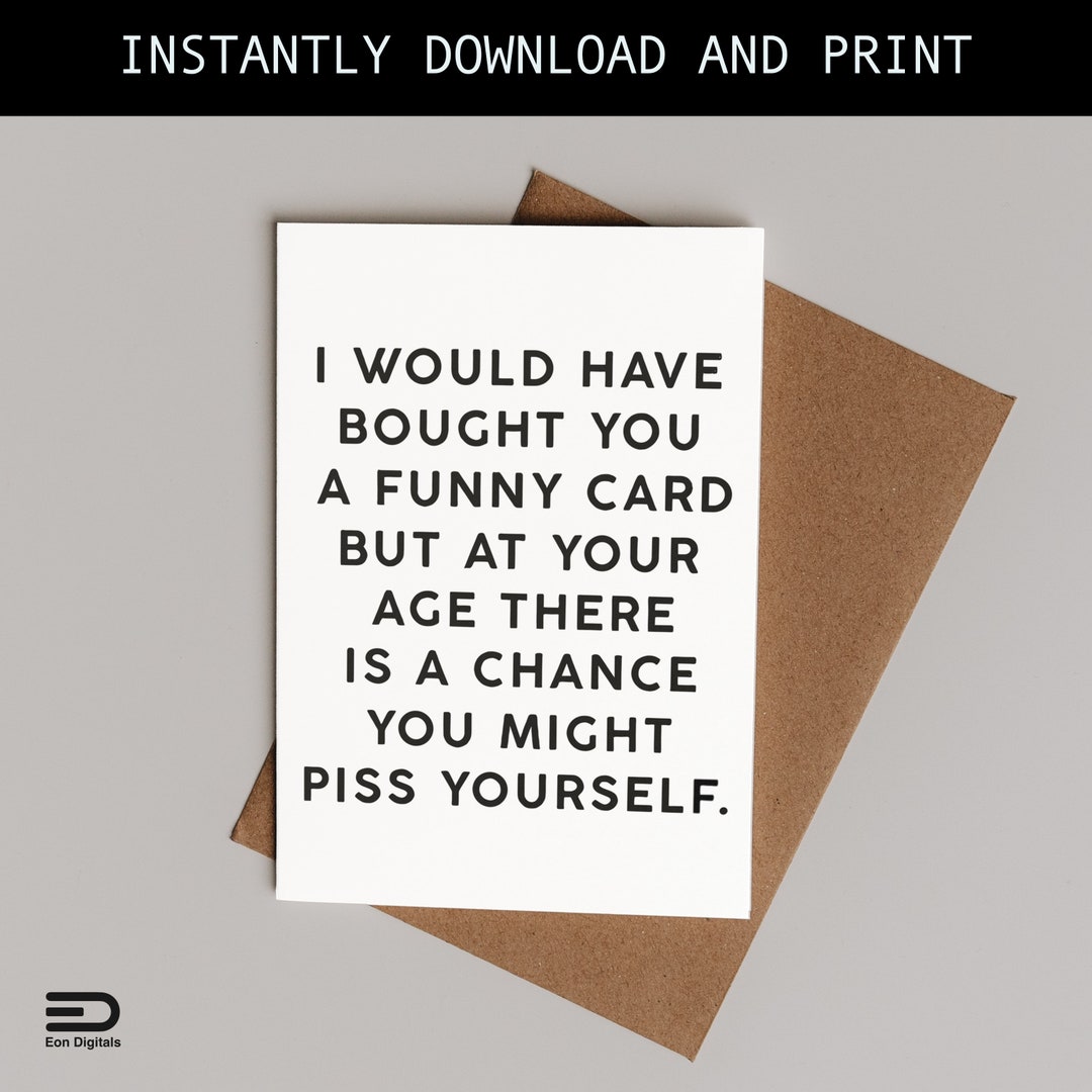 Birthday Card for Old Heads | Funny Birthday Cards, Digital Card, for ...