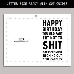 Old Fart Birthday Card | Funny Birthday Cards, Digital Card, for Her ...