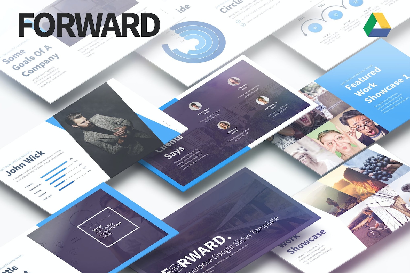 Forward Multipurpose Google Slides Presentation Template || Google ...